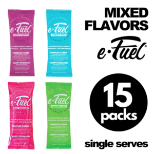 15 Mixed Flavor e-Fuel Single Serve Packets (Raspberry, Tropical, Disco ...